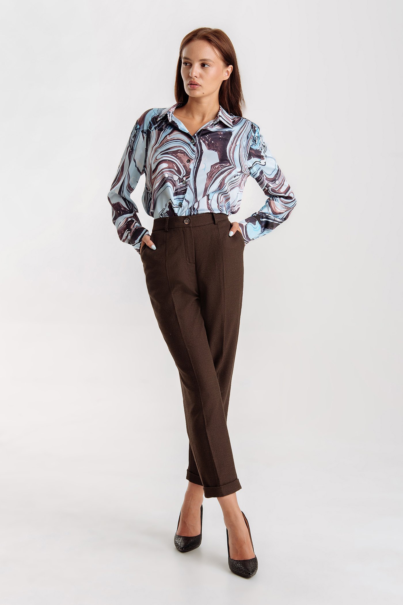 Брюки 2023 Saffonov купить в интернет магазине Велесмода